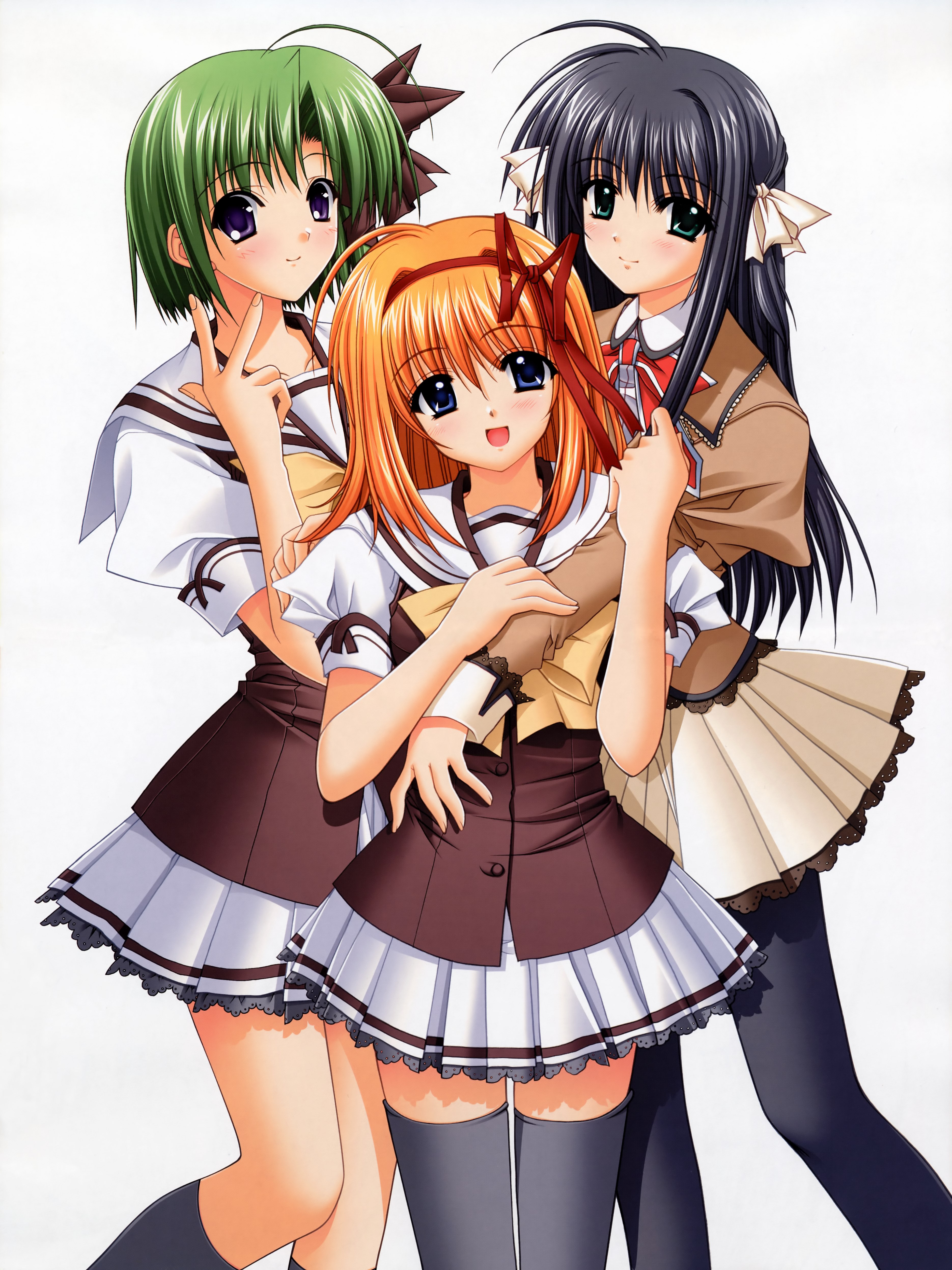 nishimata aoi suzuhira hiro really really shuffle fuyou kaede shigure asa yae sakura seifuku ...